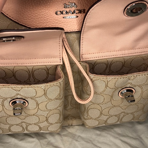 Coach | Bags | Coach Billie Backpack Bag Signature Jacquard Nwt | Poshmark
